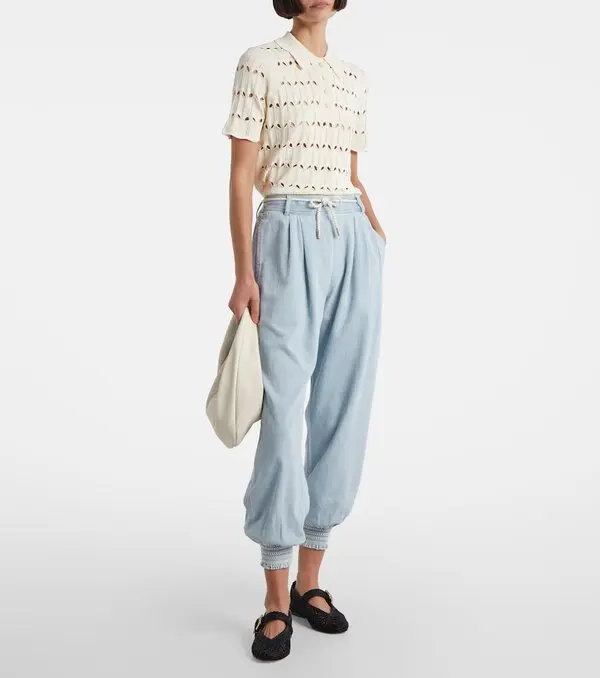 Zimmermann Ascension Tapered Jeans In Ice Storm