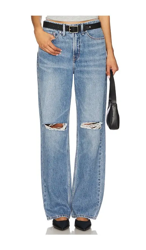 Good American Good 90's Relaxed Jeans - Denim-medium
