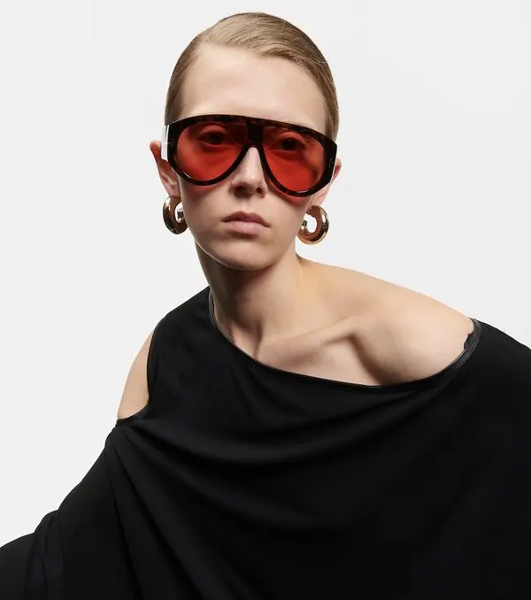 TOM FORD Bronson Aviator Sunglasses - Brown