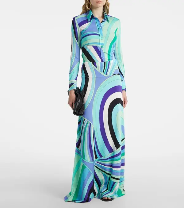 Emilio Pucci Printed Viscose Blend Shirt