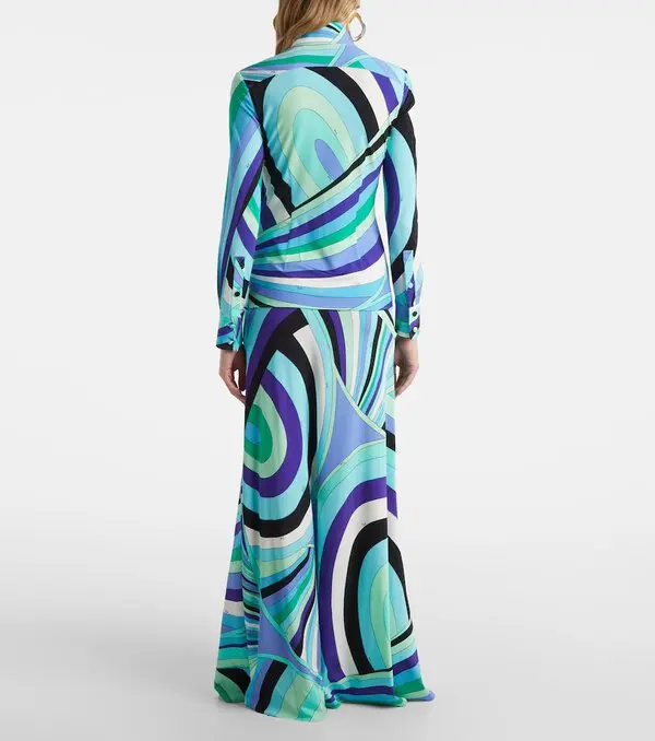Emilio Pucci Printed Viscose Blend Shirt