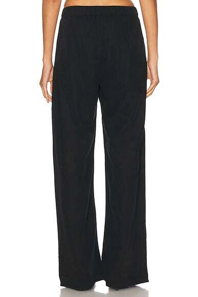 EB DENIM Eddie Bowed Linen Pant - Black