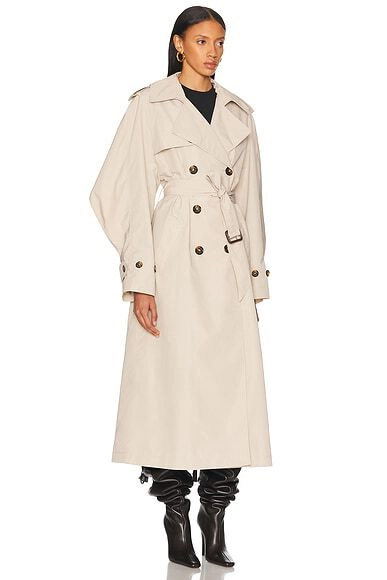 Alexandre Vauthier Taffeta Trench Coat