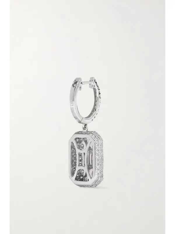 Shay 18-karat White Gold Diamond Earrings