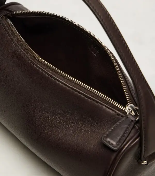 THE ROW 90s Leather Top-handle Bag - Brown