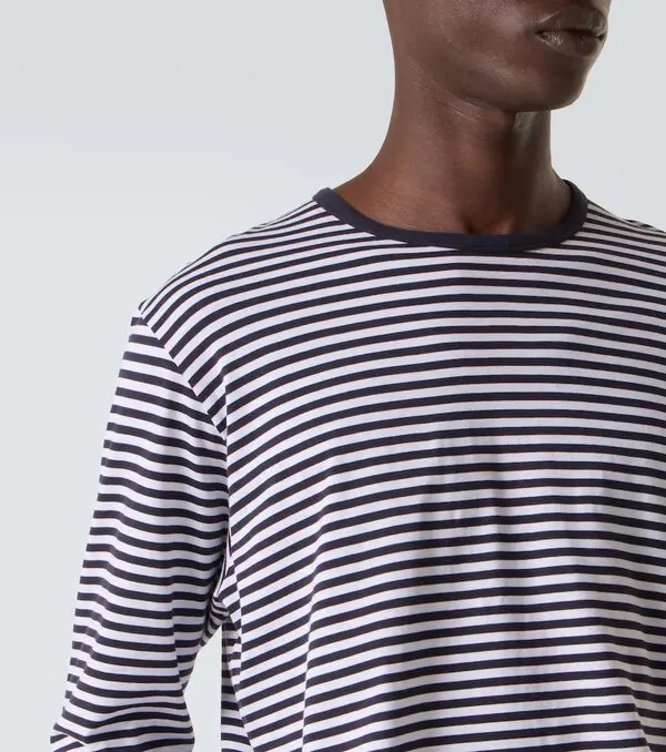 Sunspel Striped Cotton T-shirt - Multicoloured