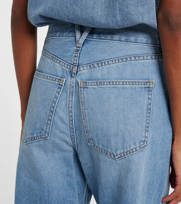 Veronica Beard Taylor High-rise Wide-leg Jeans In Bright Nova