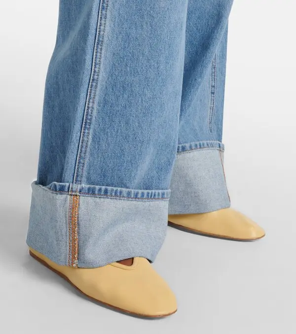 Veronica Beard Taylor High-rise Wide-leg Jeans In Bright Nova
