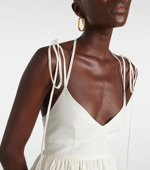Erdem Floral Linen Maxi Dress
