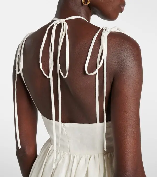 Erdem Floral Linen Maxi Dress