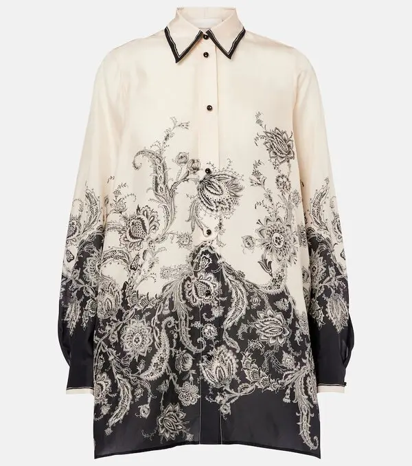 Zimmermann Rhiannon Paisley Silk Shirt - Multicoloured