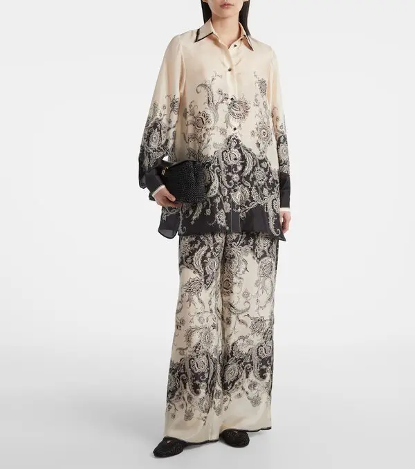 Zimmermann Rhiannon Paisley Silk Shirt