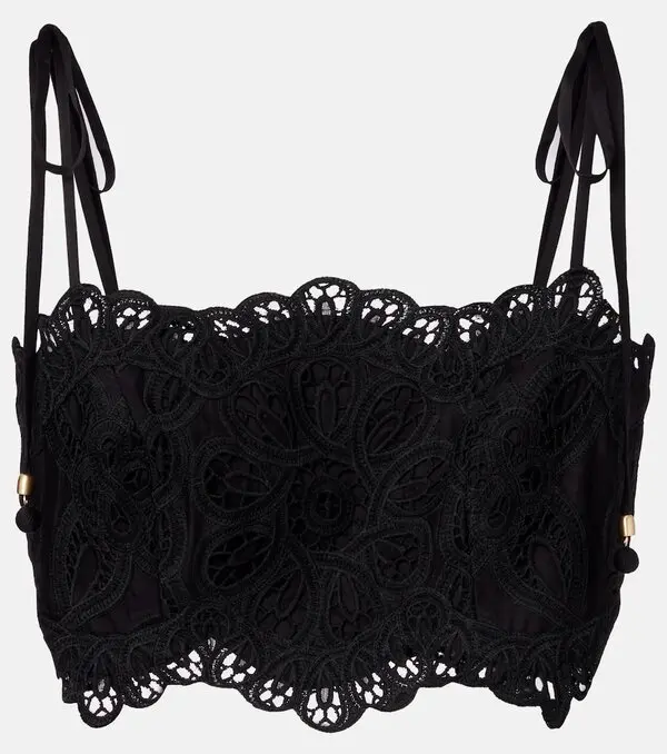 Zimmermann Rhiannon Embroidered Cotton Top