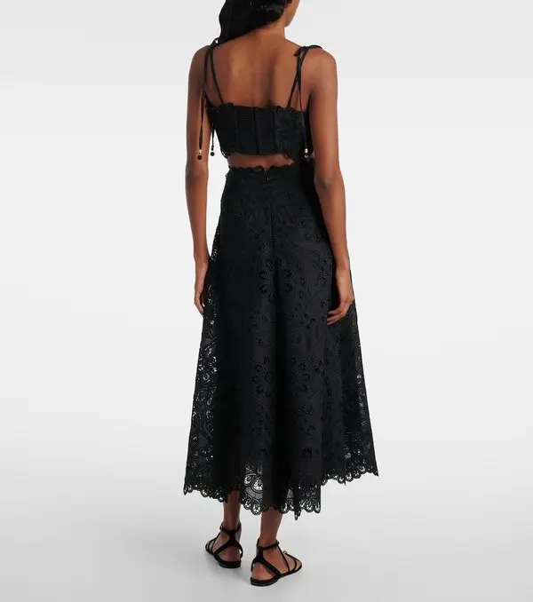 Zimmermann Rhiannon Embroidered Cotton Top