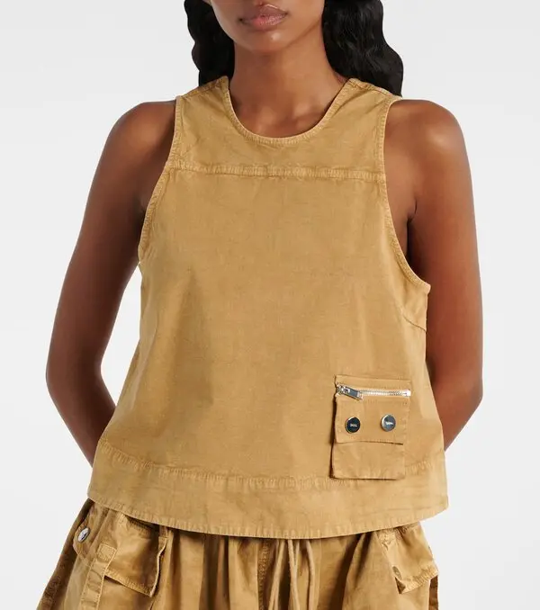 GANNI Cotton-blend Vest