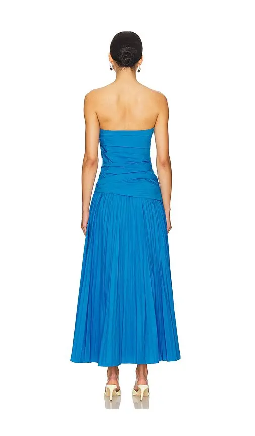 Simkhai Arie Strapless Bustier Midi Dress In . Also - Royal