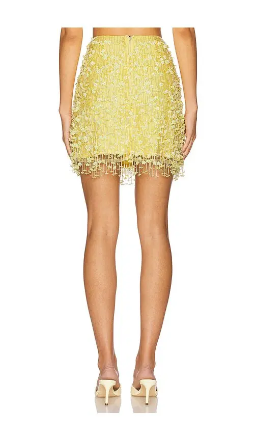 MARIANDREE GAITAN Paula Beaded Mini Skirt
