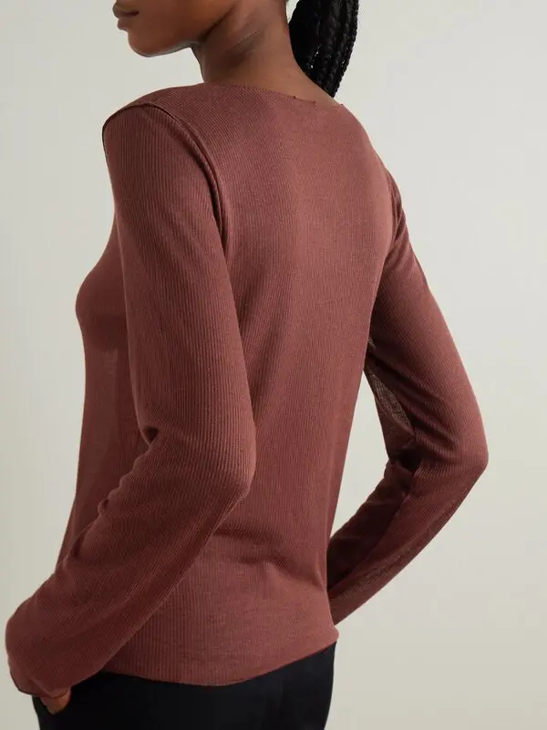 DEIJI STUDIOS Ribbed Ecovero™-blend Top