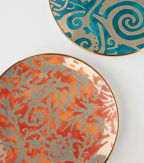 L'Objet X Fortuny Set Of 4 Earthenware Dessert Plates - Multicoloured