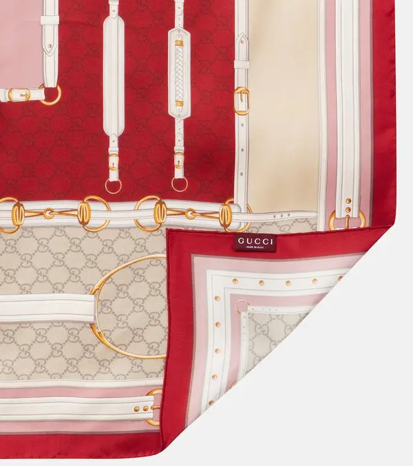 Gucci New Majo Silk Twill Scarf - Multicoloured