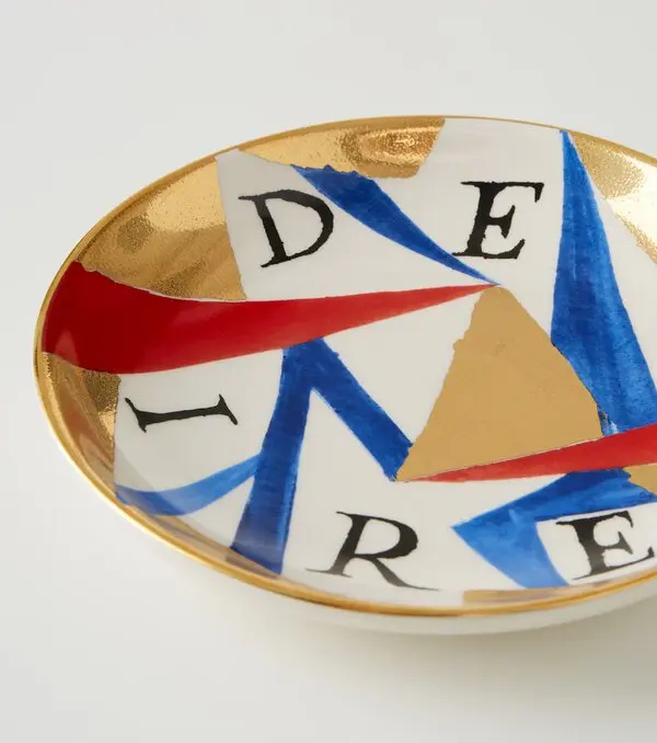 L'Objet X Ruan Hoffmann Desire Porcelain Plate - Multicoloured