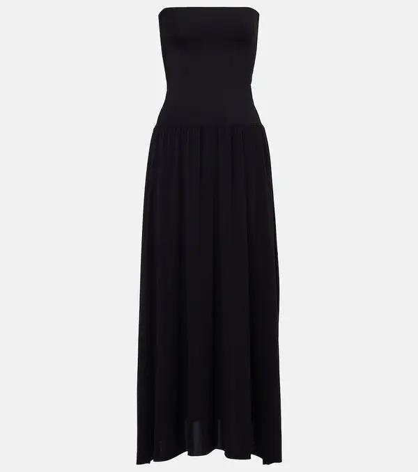 ERES Oda Pleated Bustier Dress - Black