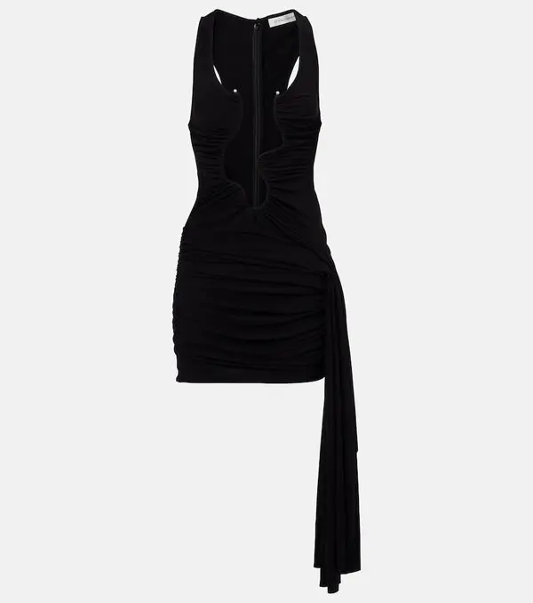 Christopher Esber Salacia Draped Minidress - Black