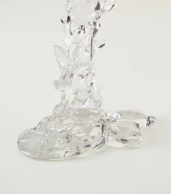 POLSPOTTEN Drip Large Glass Candle Holder Pascal Smelik - Transparent
