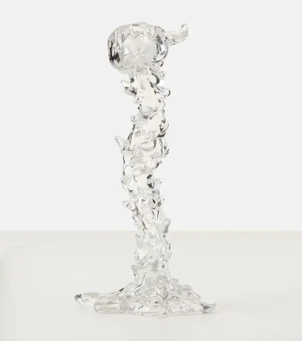 POLSPOTTEN Drip Large Glass Candle Holder Pascal Smelik - Transparent