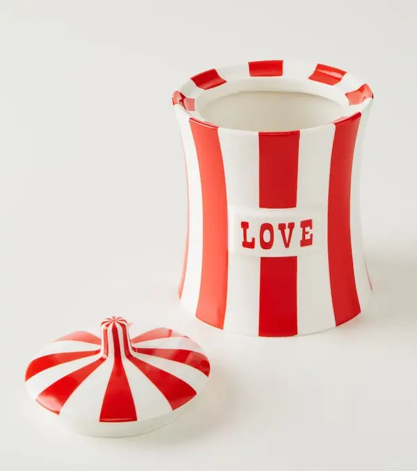 Jonathan Adler Vice Love Ceramic Container - Red