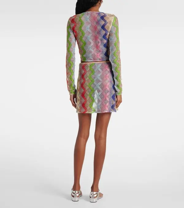 Missoni Zigzag Crochet Miniskirt