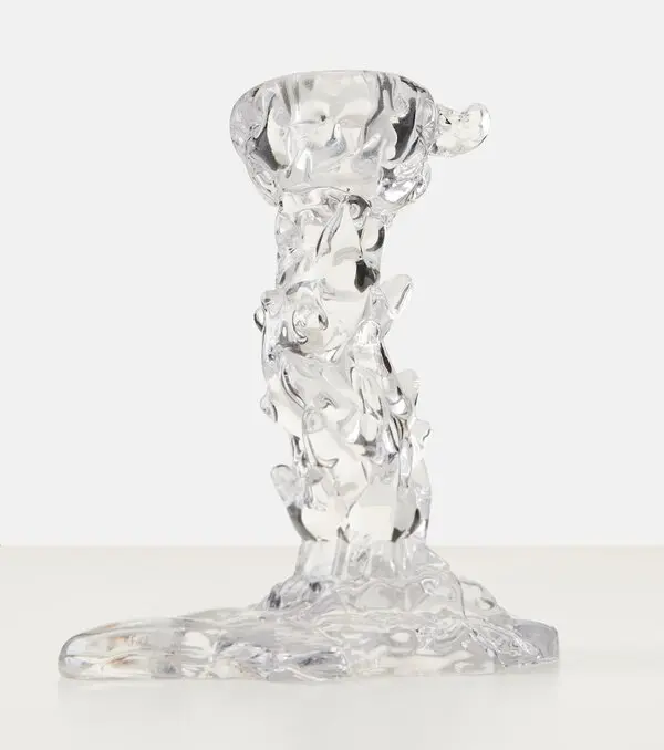 POLSPOTTEN Drip Small Glass Candle Holder Pascal Smelik - Transparent
