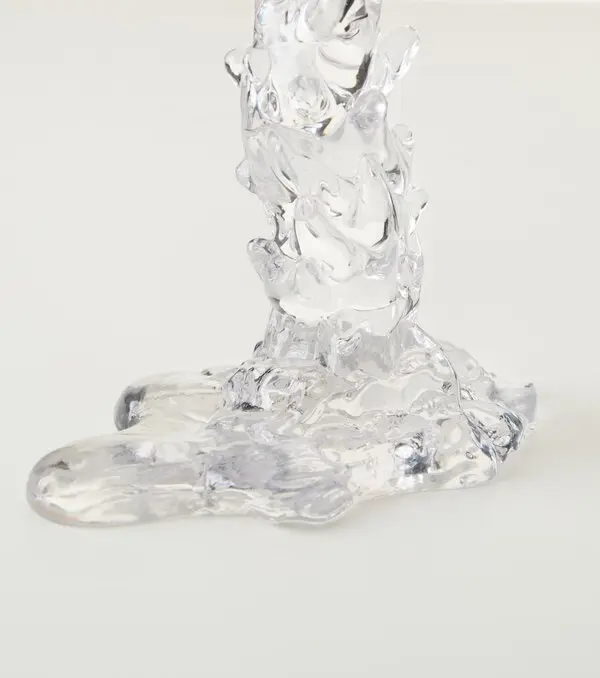 POLSPOTTEN Drip Small Glass Candle Holder Pascal Smelik - Transparent