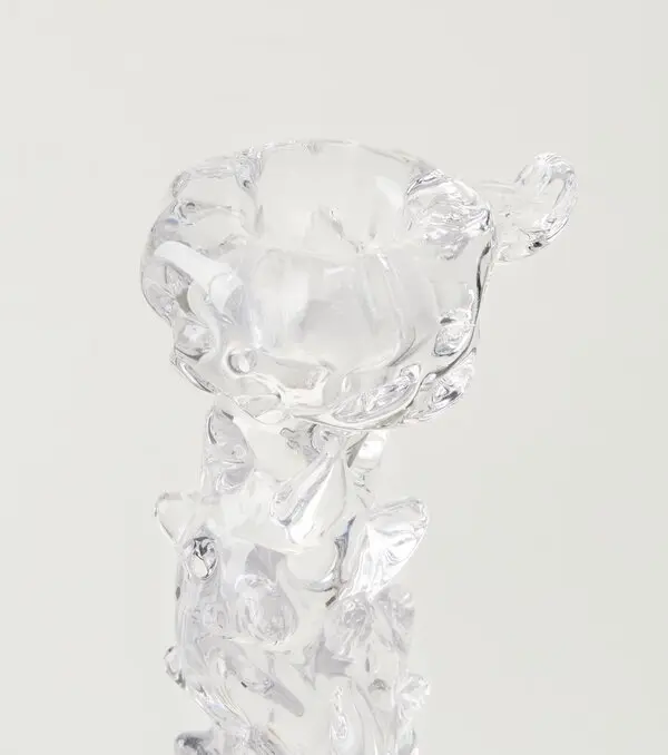POLSPOTTEN Drip Small Glass Candle Holder Pascal Smelik - Transparent
