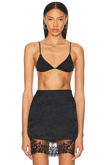 Saint Laurent Triangle Bra - Noir
