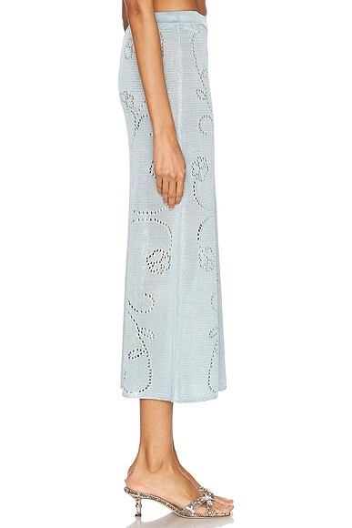 Calle Del Mar Ivy Knit Midi Skirt