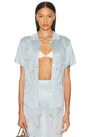 Calle Del Mar Short Sleeve Shirt - Tide