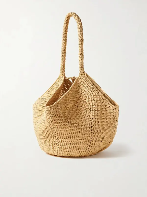 Khaite Lotus' Medium Raffia Tote