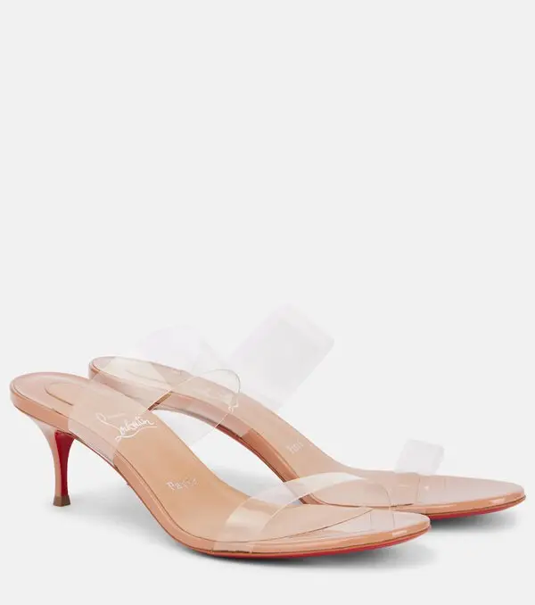 CHRISTIAN LOUBOUTIN Blush/lin Blush Stiletto Sandals - Transparent