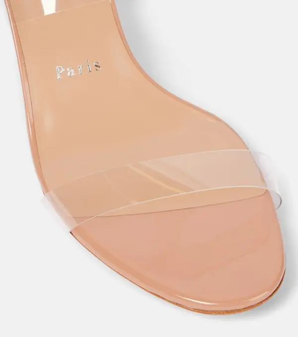 CHRISTIAN LOUBOUTIN Blush/lin Blush Stiletto Sandals - Transparent