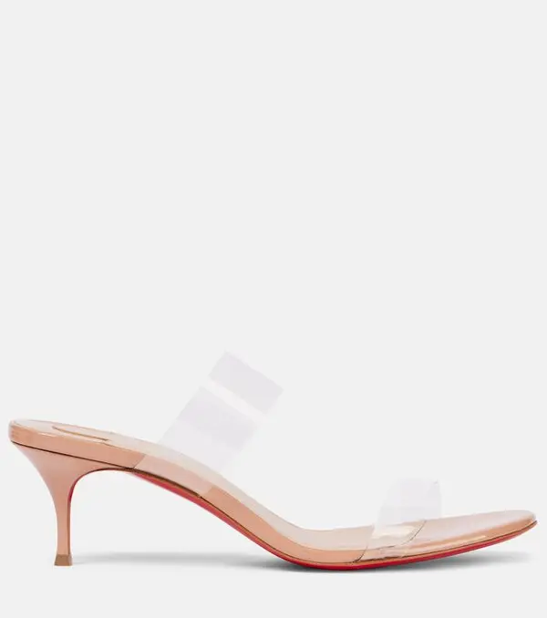 CHRISTIAN LOUBOUTIN Blush/lin Blush Stiletto Sandals - Transparent