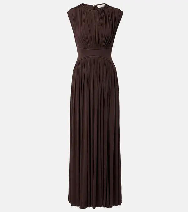Zimmermann Illuminate Gathered Maxi Dress - Brown
