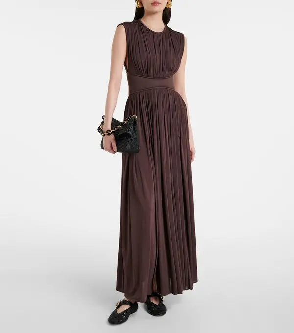 Zimmermann Illuminate Gathered Maxi Dress - Brown
