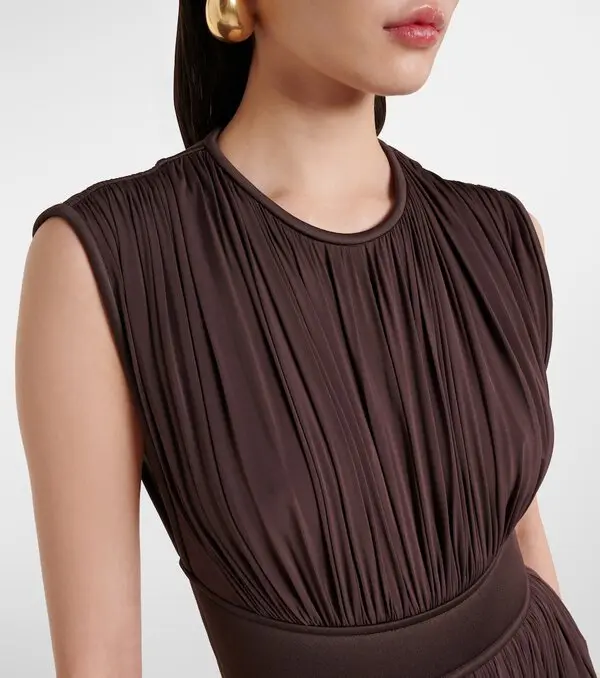 Zimmermann Illuminate Gathered Maxi Dress - Brown