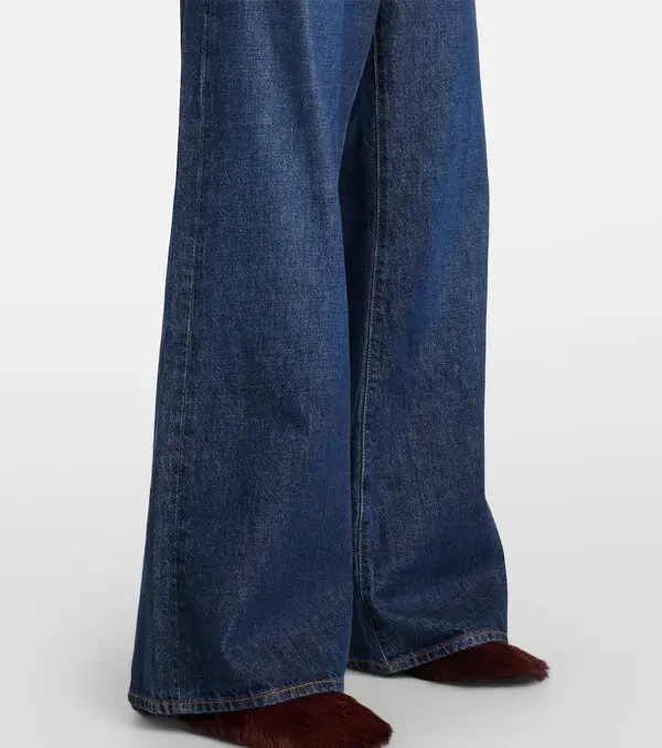 FRAME The Loose Wide-leg Jeans - Blue