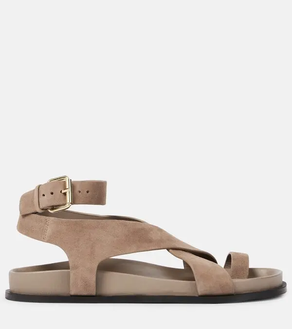 A.emery Jalen Suede Sandals - Brown
