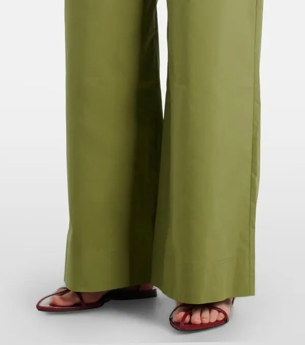Simkhai Arden Cotton-blend Wide-leg Trousers