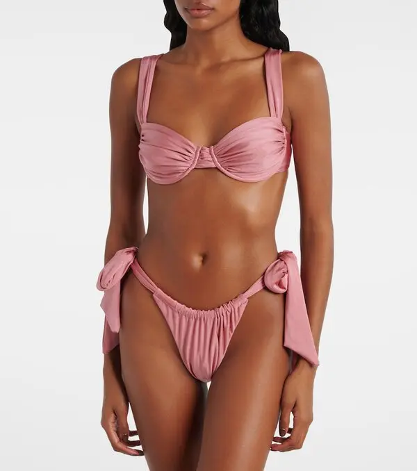 Faithfull The Brand Costa Bikini Bottoms - Pink