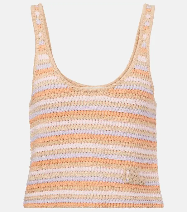 Chloé Knitted Cotton Tank Top