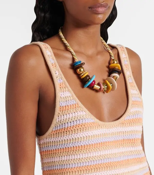 Chloé Knitted Cotton Tank Top